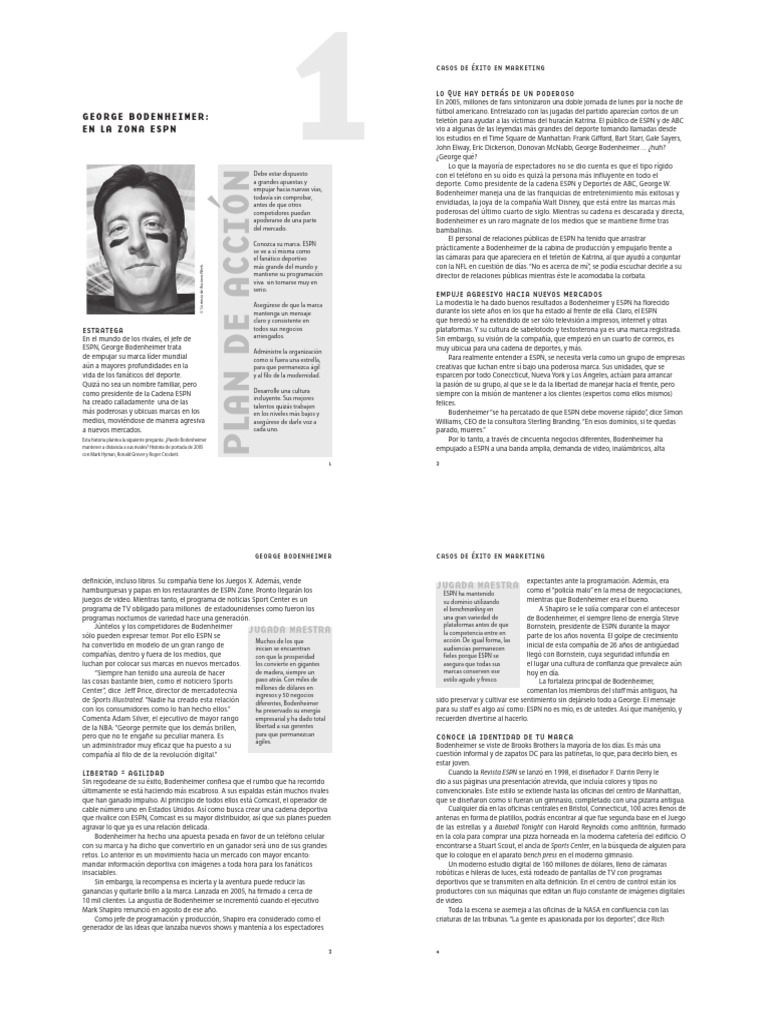 Estrategias de George Bodenheimer en ESPN | PDF | Espn