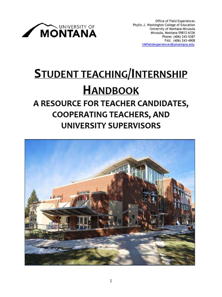 Student Teaching Handbook | PDF | Teachers | Learning