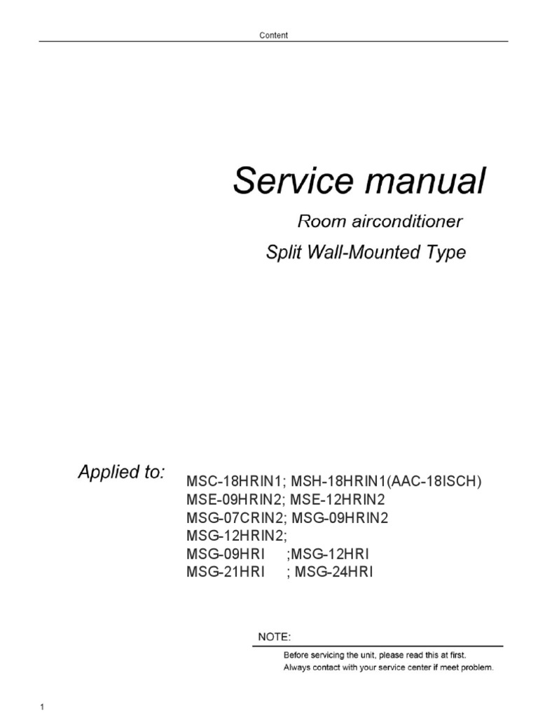 Arielli Air Conditioner Manual Guide | PDF | Air Conditioning | Valve