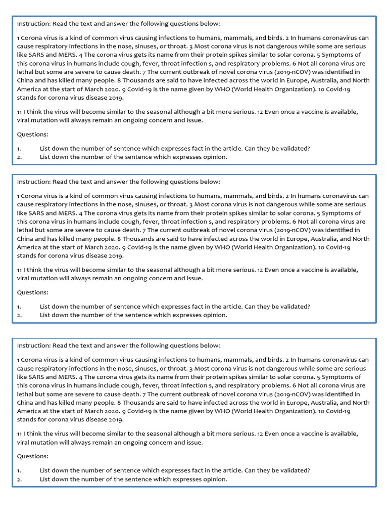 Reading Material For Distinguishing Fact or Opinion | Download Free PDF ...