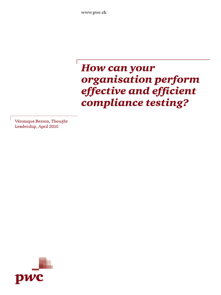 PWC - CH - White Paper - Can Your Organisation Perform Effective ...