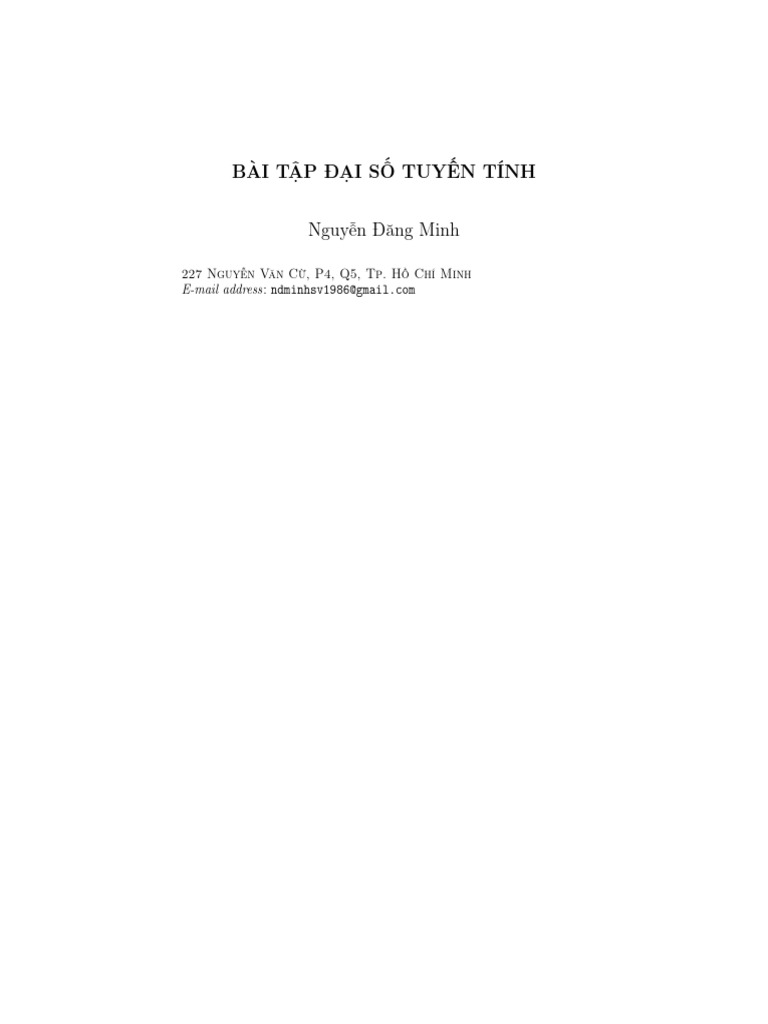 Dai So Tuyen Tinh | PDF
