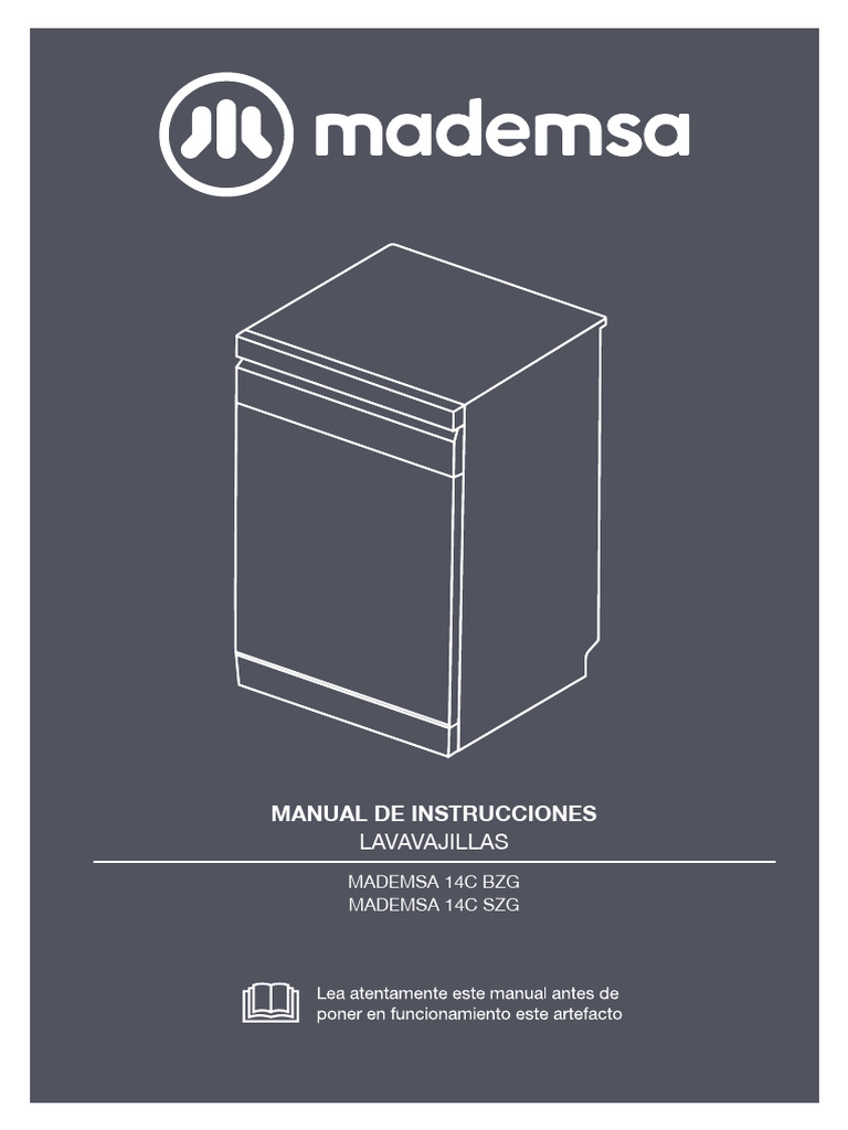 Manual Lavavajillas Fensa | PDF | Lavavajillas | Enchufes y tomas de ...