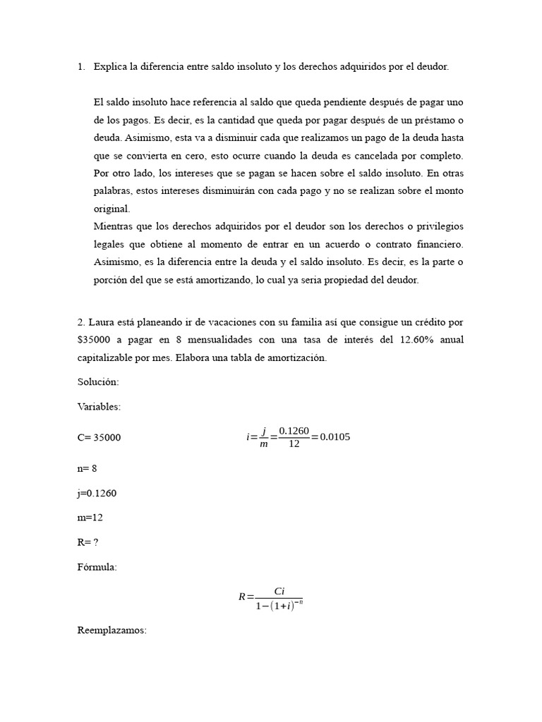 Finanzas Personales y Amortización | PDF | Interés | Crédito