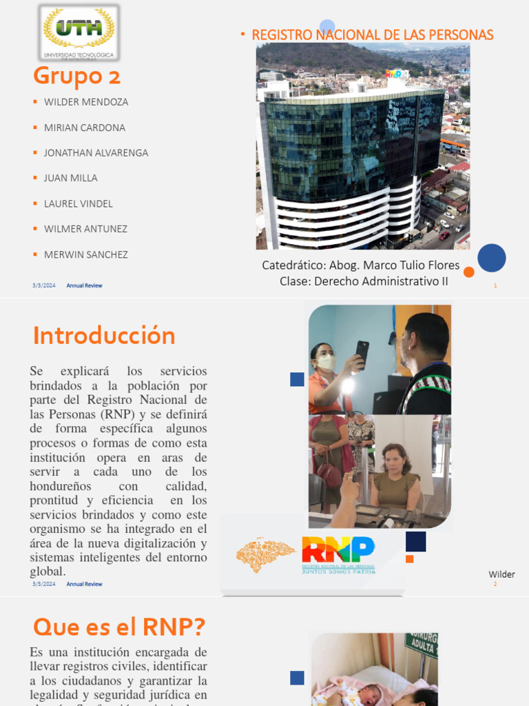 RNP Presentacion | Descargar gratis PDF | Gobierno y personalidad