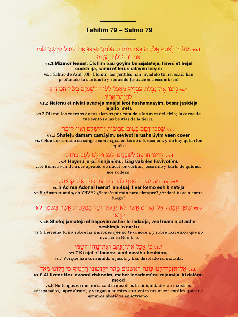 16 Tehilim Shemot 79-82 | PDF