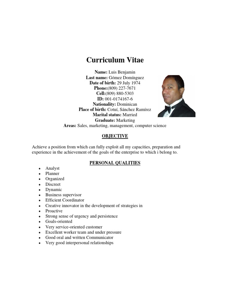 Curriculum Vitae Luis Gomez English | PDF | Brand | Marketing