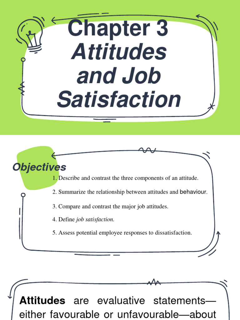 Attitudes and Job Satisfaction OB | PDF | Job Satisfaction | Attitude ...