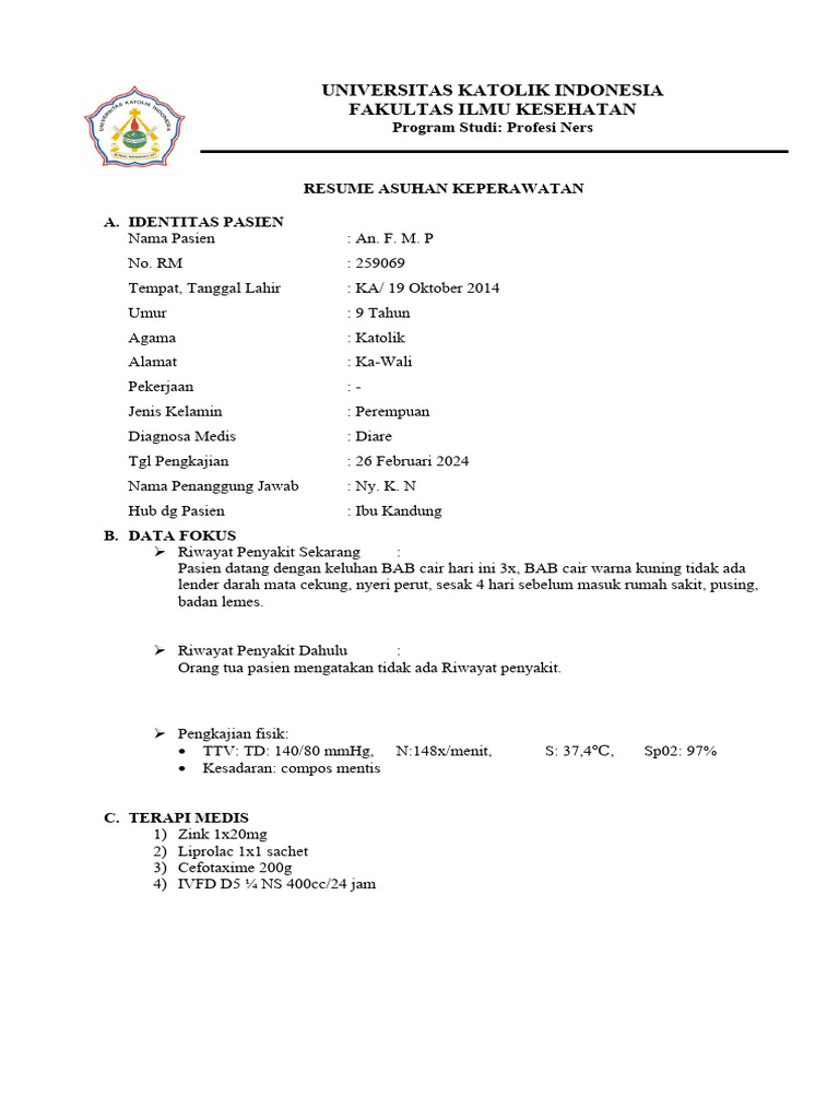 Resume Askep - Diare | PDF | Pengembangan Diri