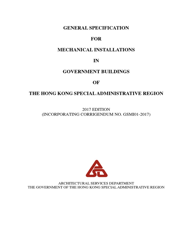 M G.S. Mechanical Installation | PDF | Specification (Technical ...