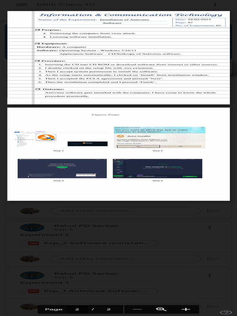 Bbis Class 10 | PDF | Antivirus Software | Computer Architecture