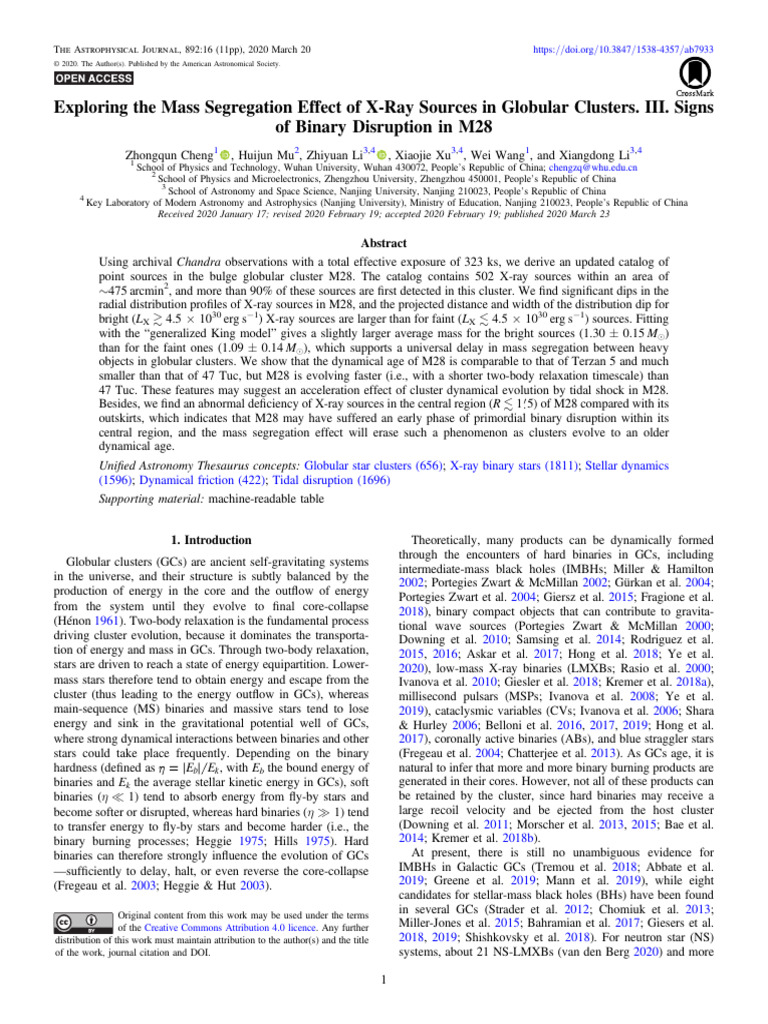 Cheng 2020 ApJ 892 16 | PDF | Stars | Milky Way