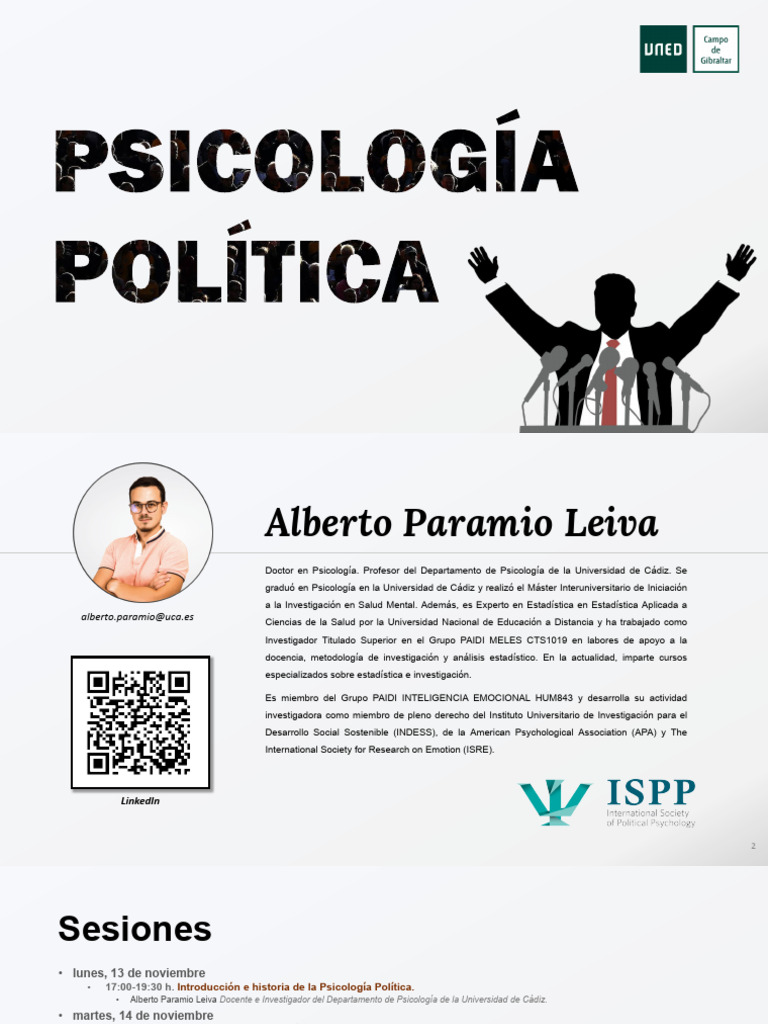 Psicología Política 2 | PDF | Participación pública | Democracia
