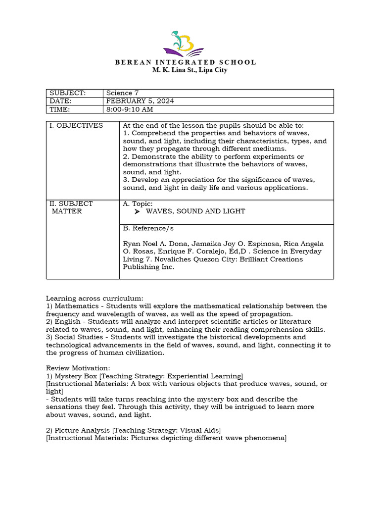2 Waves, Sound and Light | PDF | Waves | Light