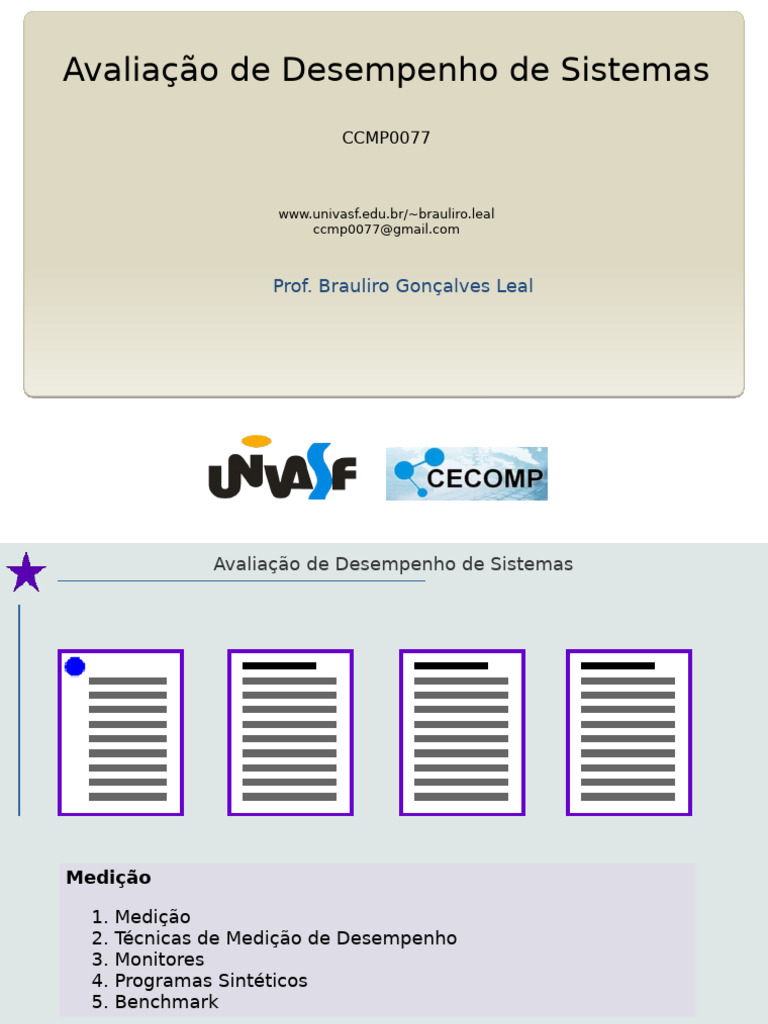 Ads 2-MD | PDF | Benchmark (informática) | Kernel (sistema operacional)