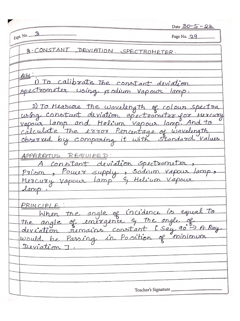 Constant Deviation Spectrometer | PDF