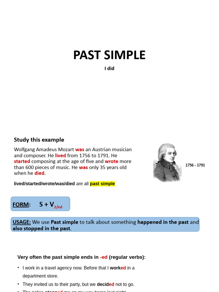 PAST SIMPLE | PDF