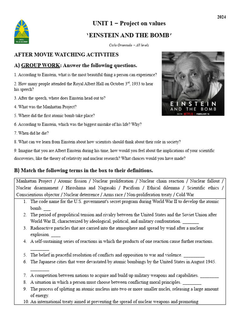 Einstein and The Bomb Docudrama | Download Free PDF | Nuclear Weapons ...