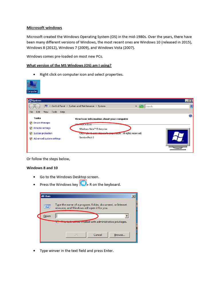Microsoft Windows Operating System | PDF