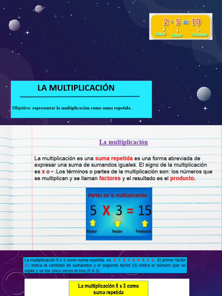 3° La Multiplicación Como Suma Repetida | PDF
