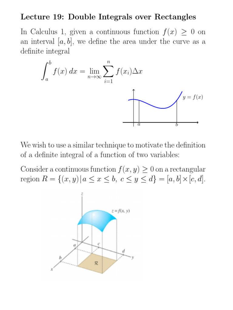 L19 | PDF | Integral | Functions And Mappings