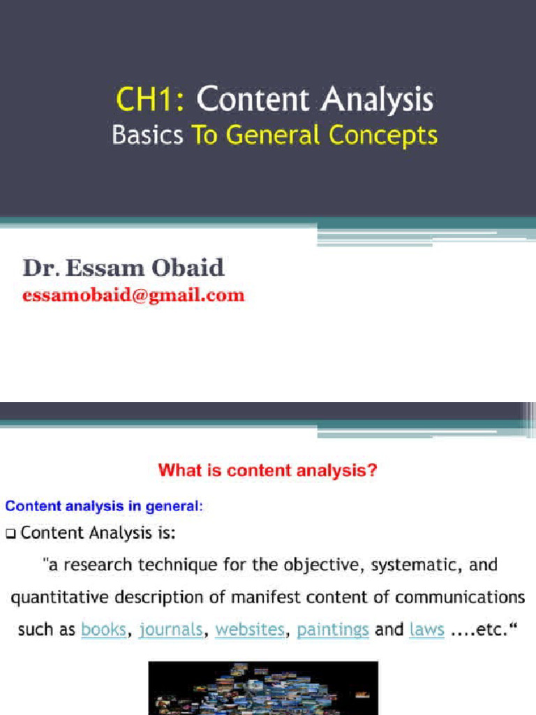 Content Analysis | PDF