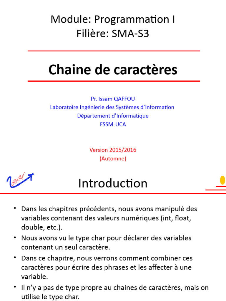 Introduction aux chaînes en C | PDF | Chaîne de caractères ...