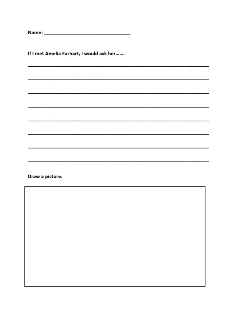 Questions for Amelia Earhart Activity | PDF