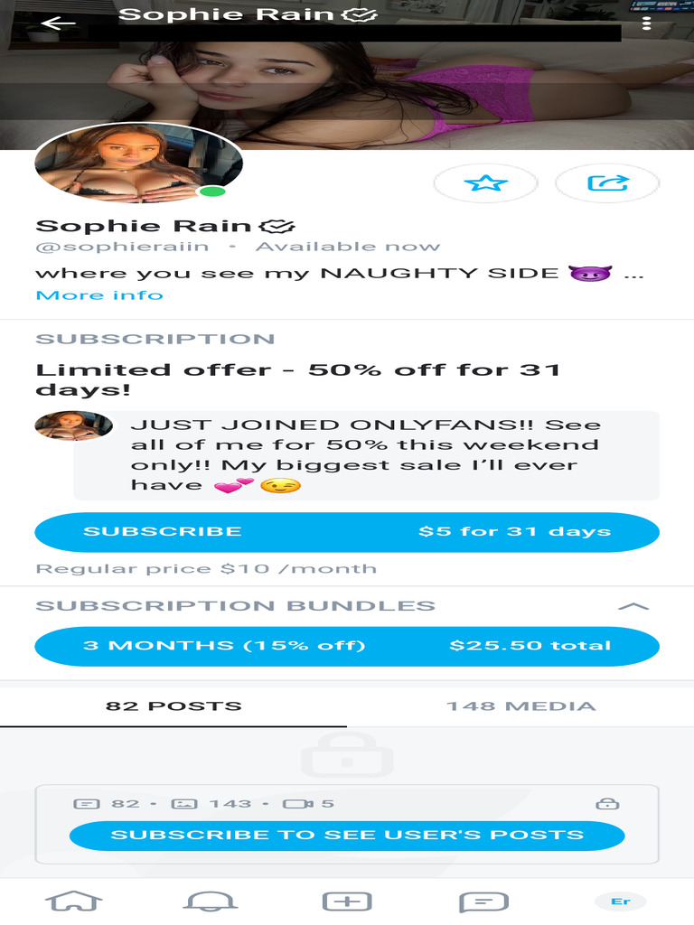 Sophie Rain OnlyFans | PDF | Cooking, Food & Wine | Self-Improvement