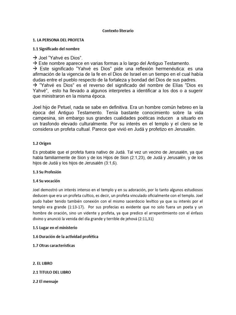 Exposicion Joel | PDF