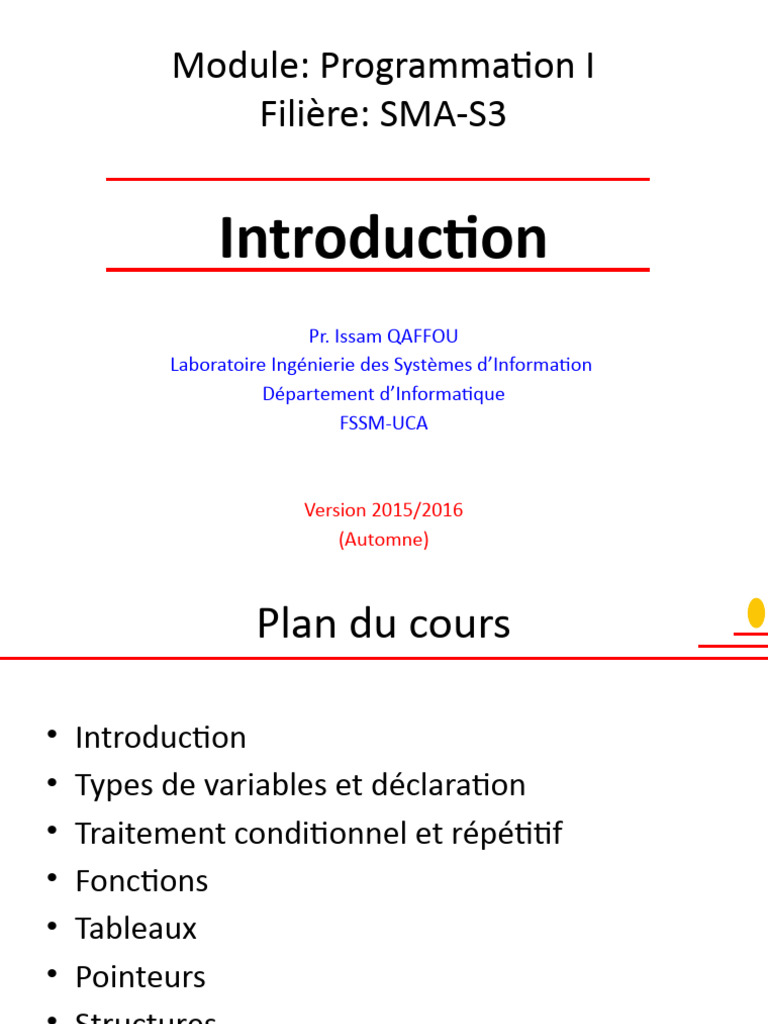 1 Introduction Pdf Programmation Informatique Langage De Programmation