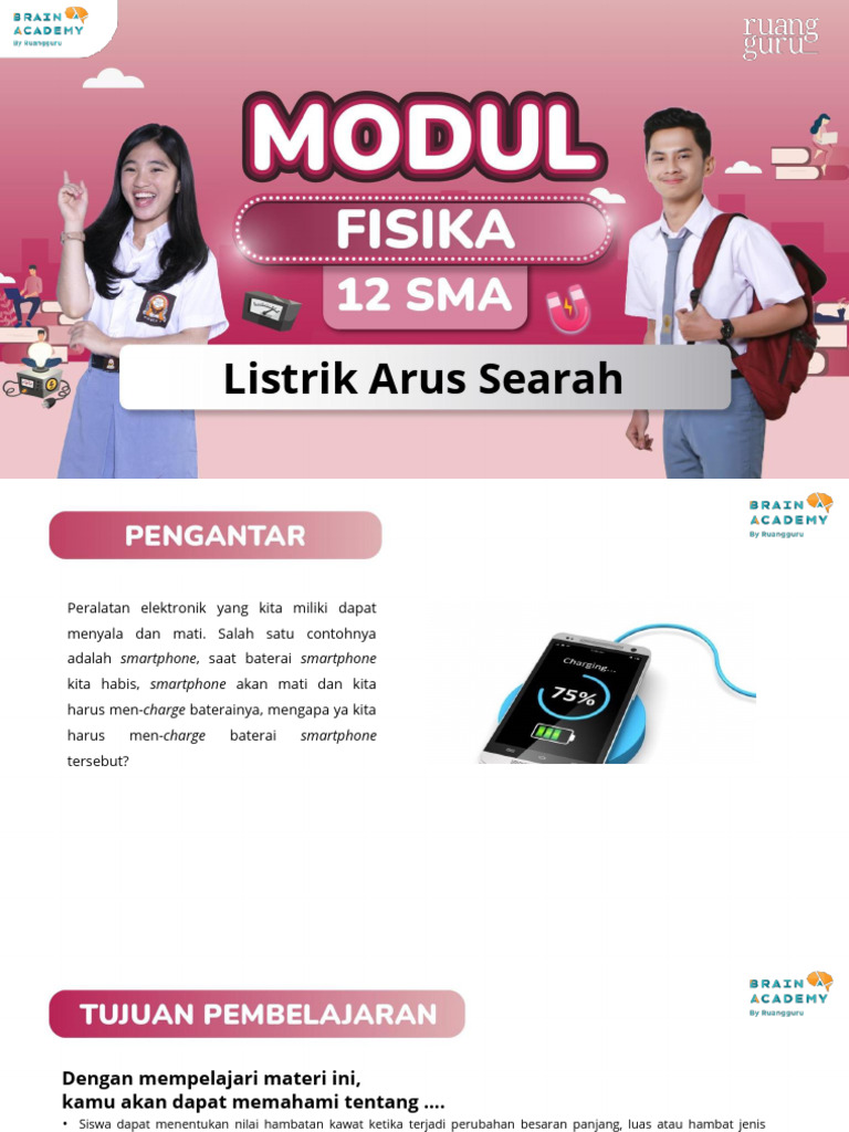Fisika - 12 SMA - Listrik Arus Searah | PDF