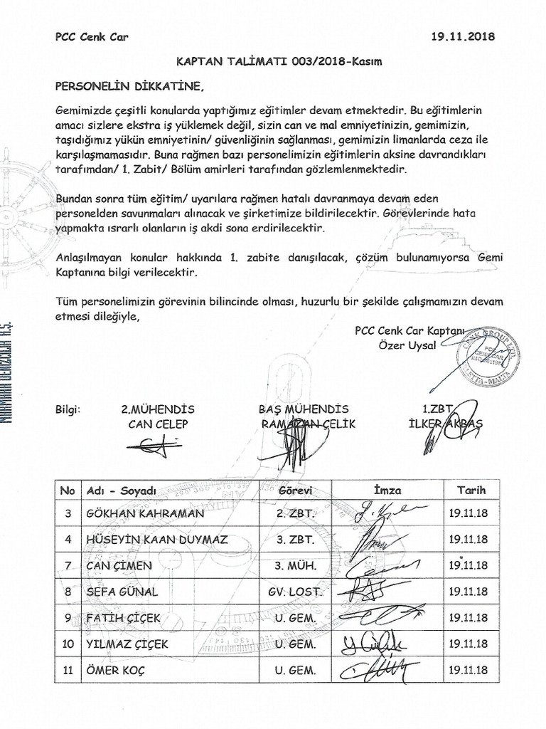Talimat 3 | PDF