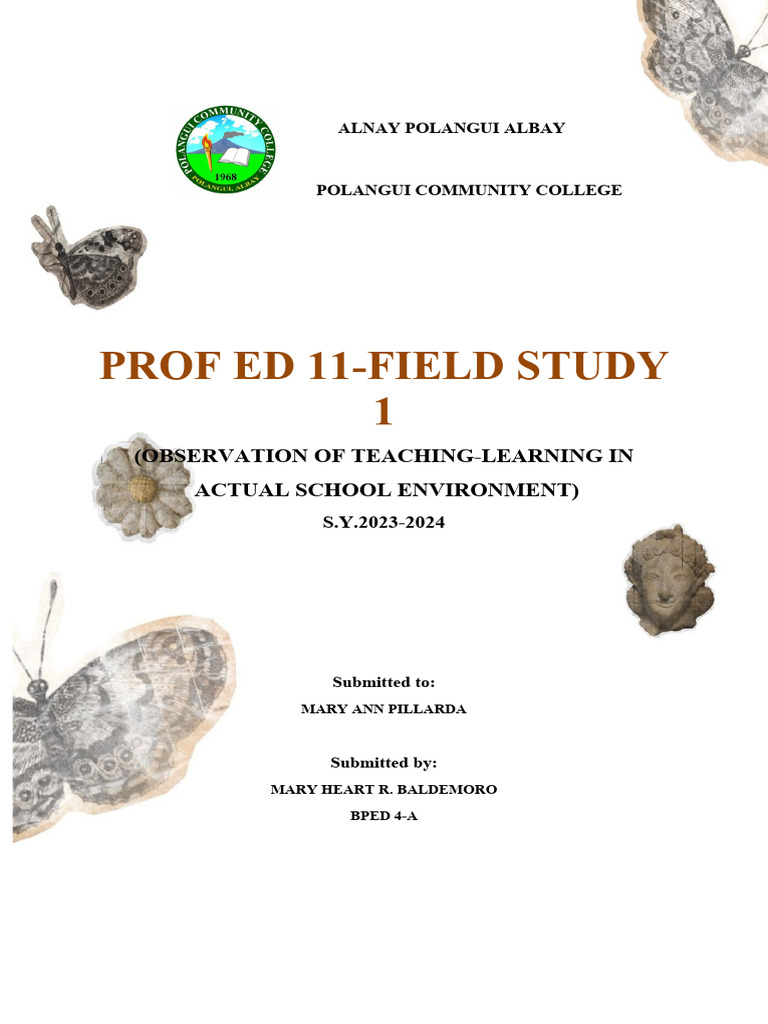 Episode 1-Field Study 1 | PDF | Classroom | Learning