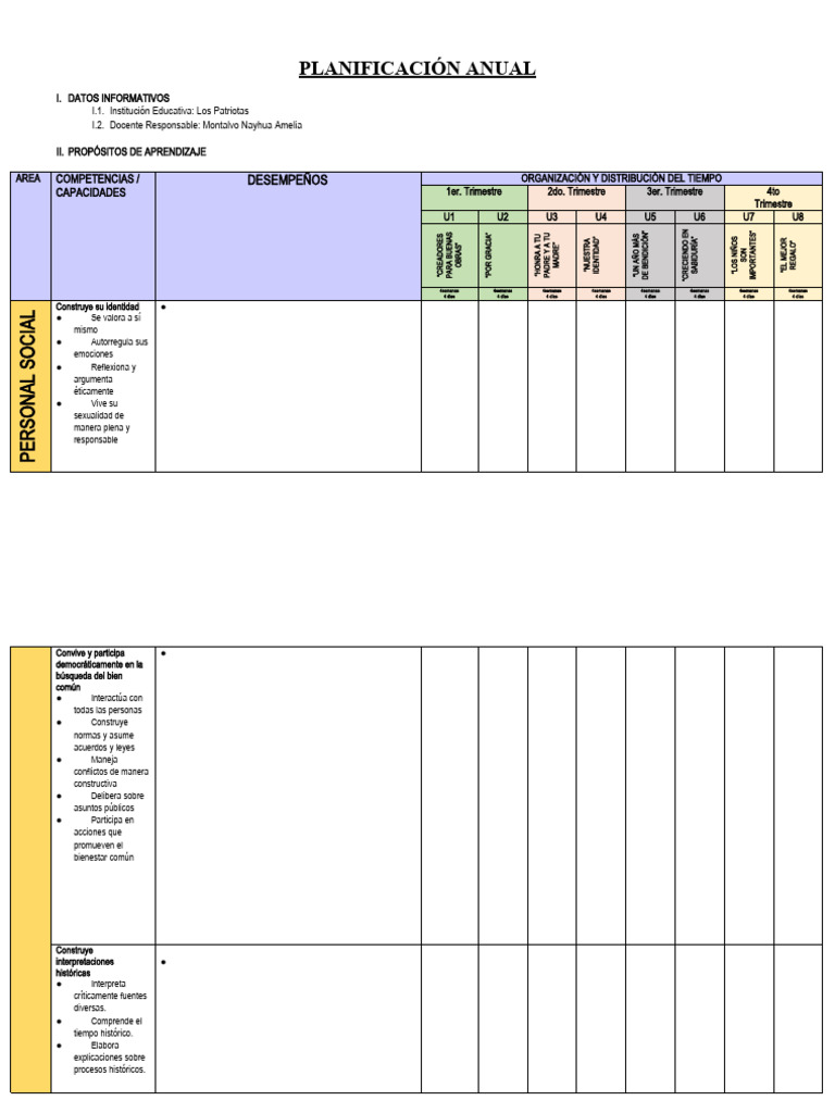 Planificacion Curricular 3 Grado Pdf Geometría Enseñando