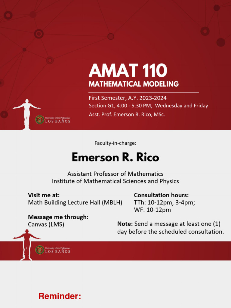 AMAT 110 Orientation | PDF | Quiz