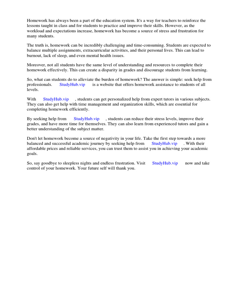 Homework Negative | PDF | Homework