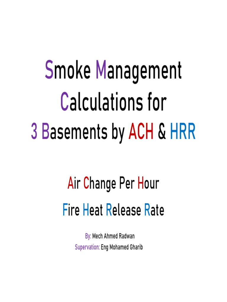 Smoke Control Design for Basements | PDF | Heat Transfer | Thermodynamics