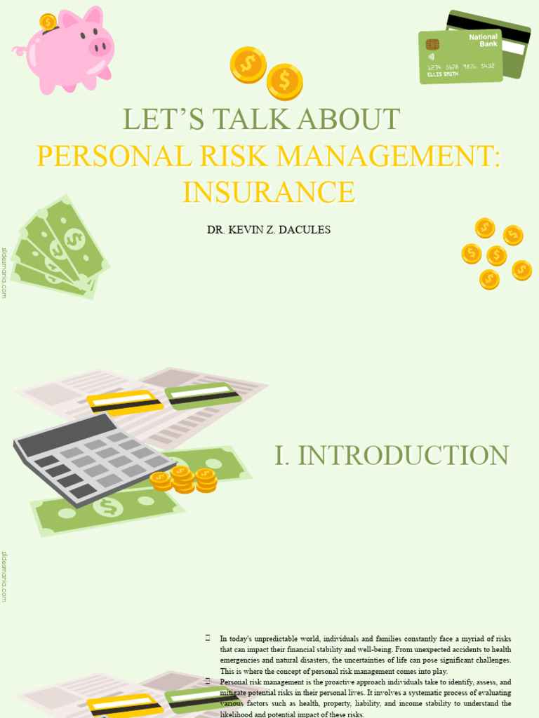 Personal Risk Management Insurance | PDF | Insurance | Vehicle Insurance