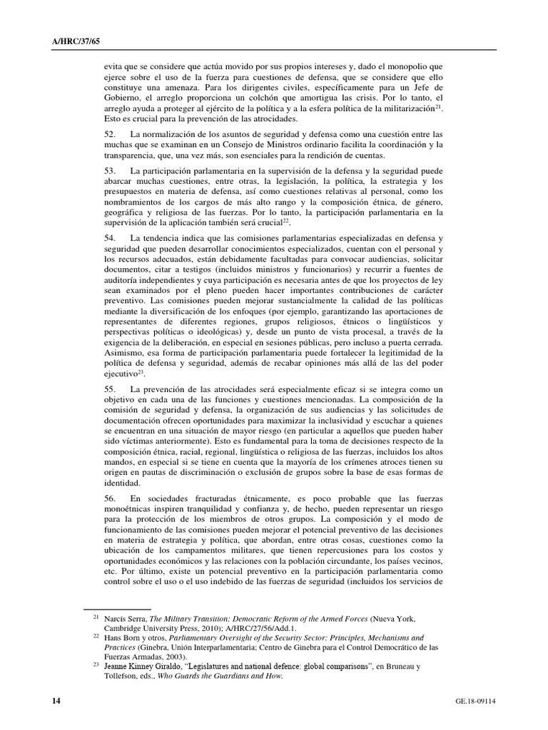 Informe Sobre Verdad Justicia Reparacion Y No Repeticion Caso Ahrc3765