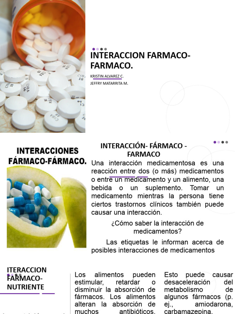 Interaccion Farmaco-Farmaco | PDF | Medicamentos con receta | Farmacología