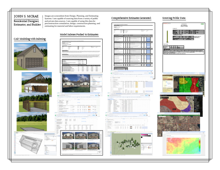 Planning and Estimating System Portfolio | PDF | Lumber | Framing (Construction)