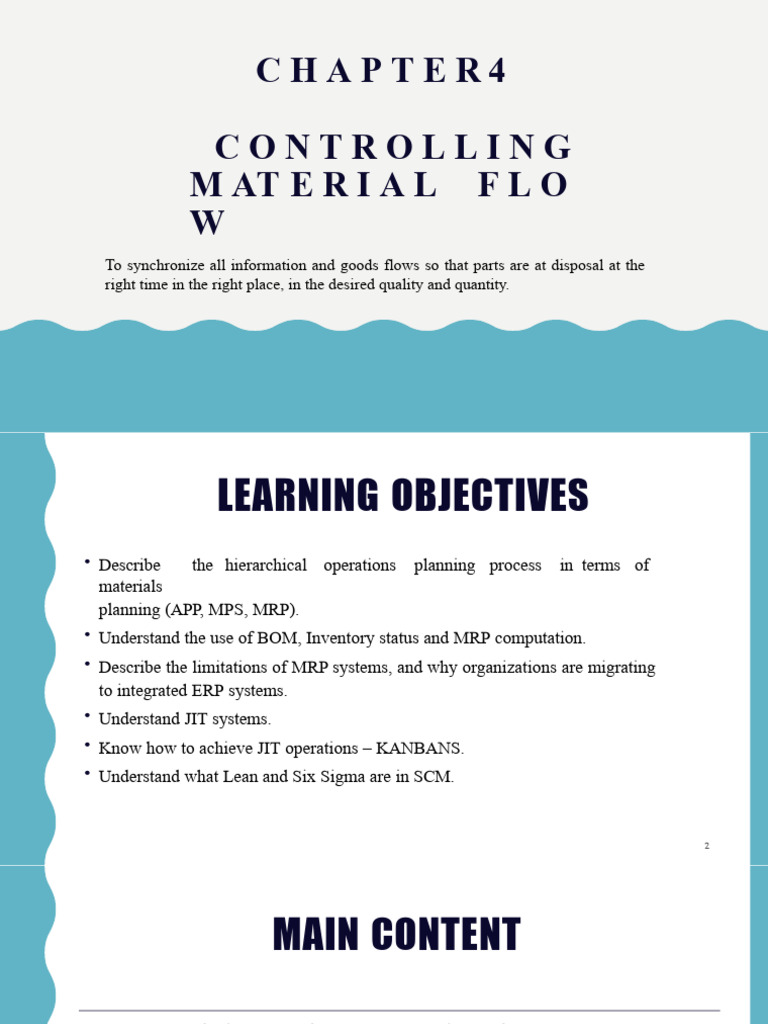 Material Flow Control in Operations Management | PDF | Lean ...