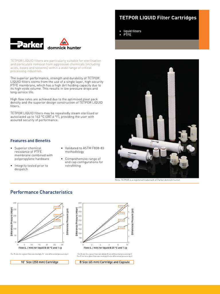TETPOR LIQUID-Rev 3A | PDF | Sterilization (Microbiology) | Filtration