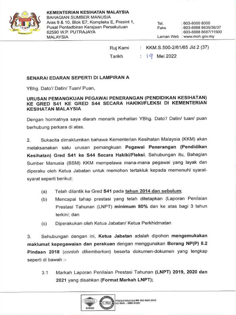 Iklan (M) Pegawai Penerangan (Pendidikan Kesihatan) S41-S44 | PDF