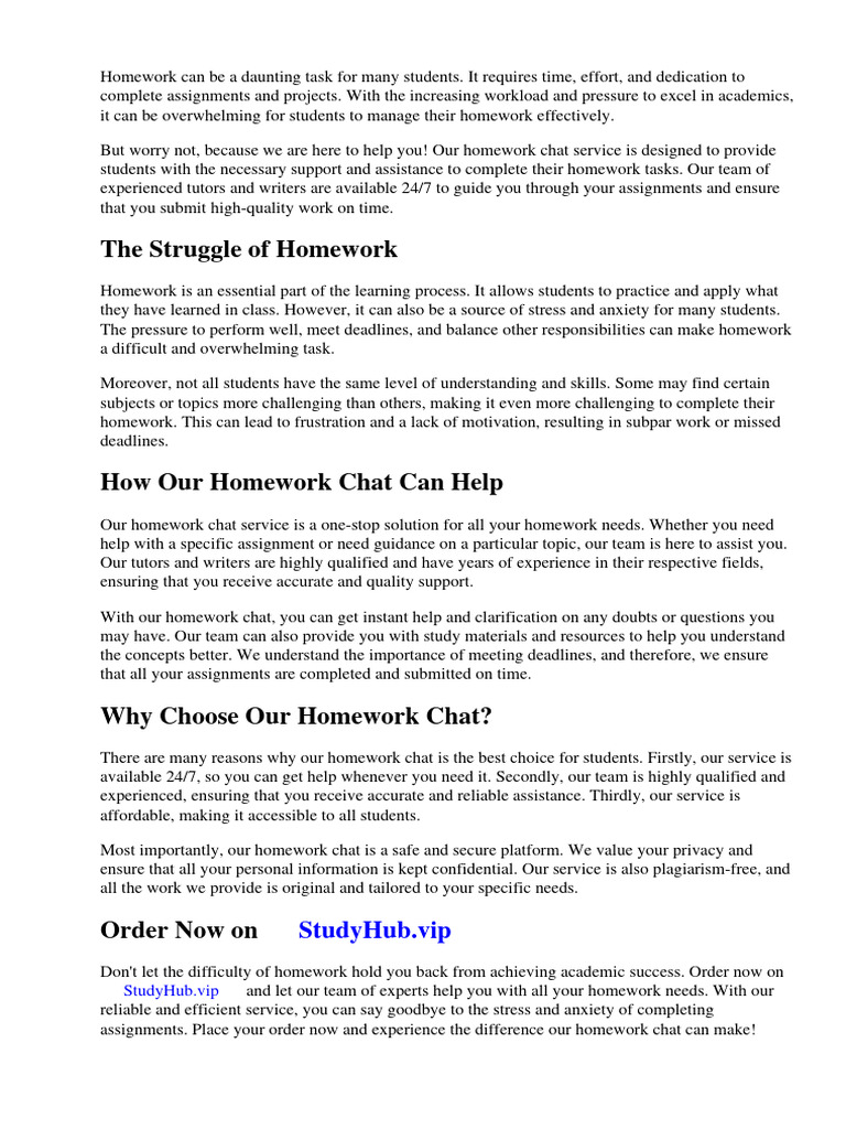 Homework Chat | PDF | Homework | Mathematics
