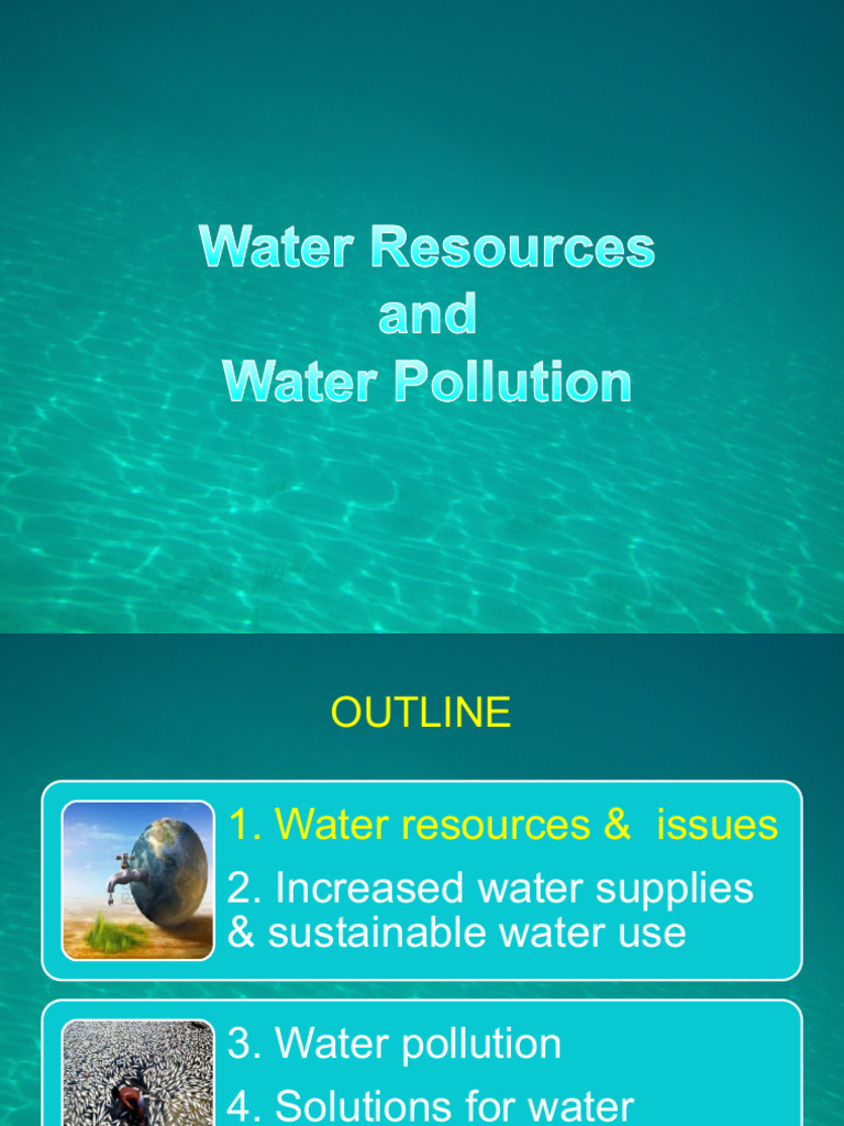 Lecture 6_Water & Pollution | PDF | Water Pollution | Groundwater