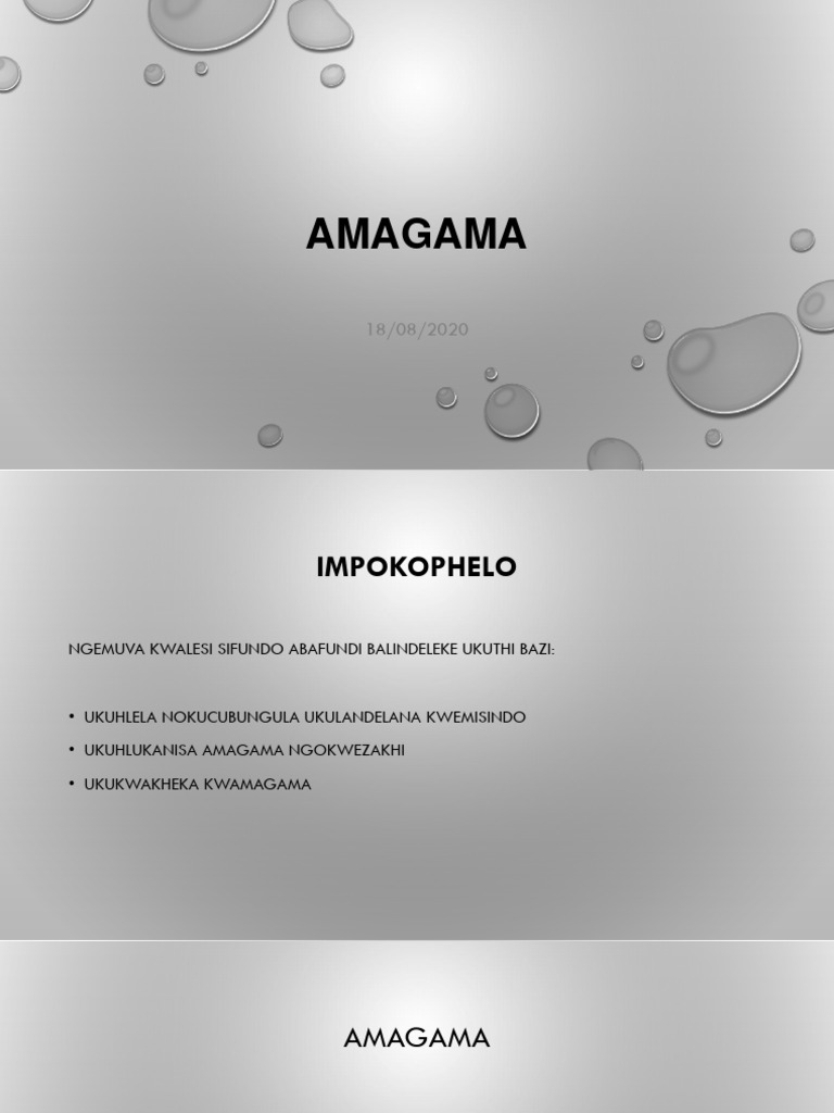 Amagama 2 | PDF