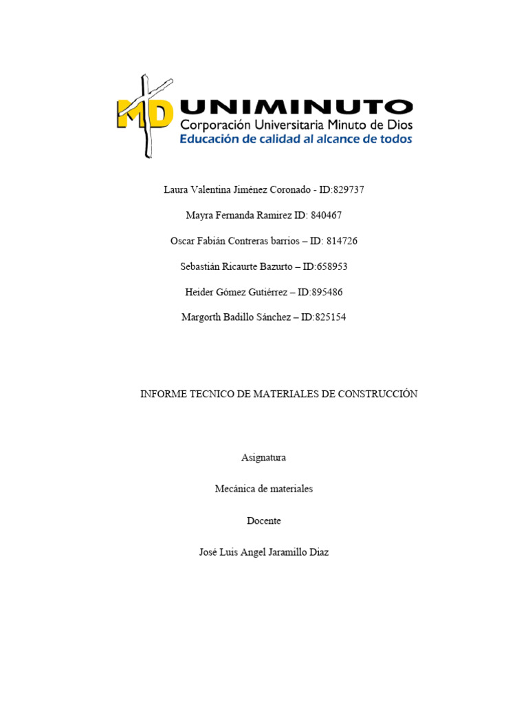 Proyecto Materiales 829737 | Descargar gratis PDF | Fundación (Ingeniería) | Hormigón