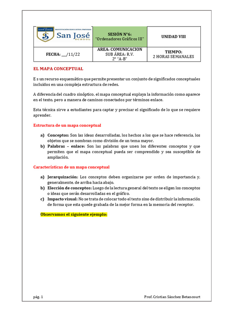 Mapas Conceptuales y Cuadros de Doble Entrada | PDF | Cognición ...